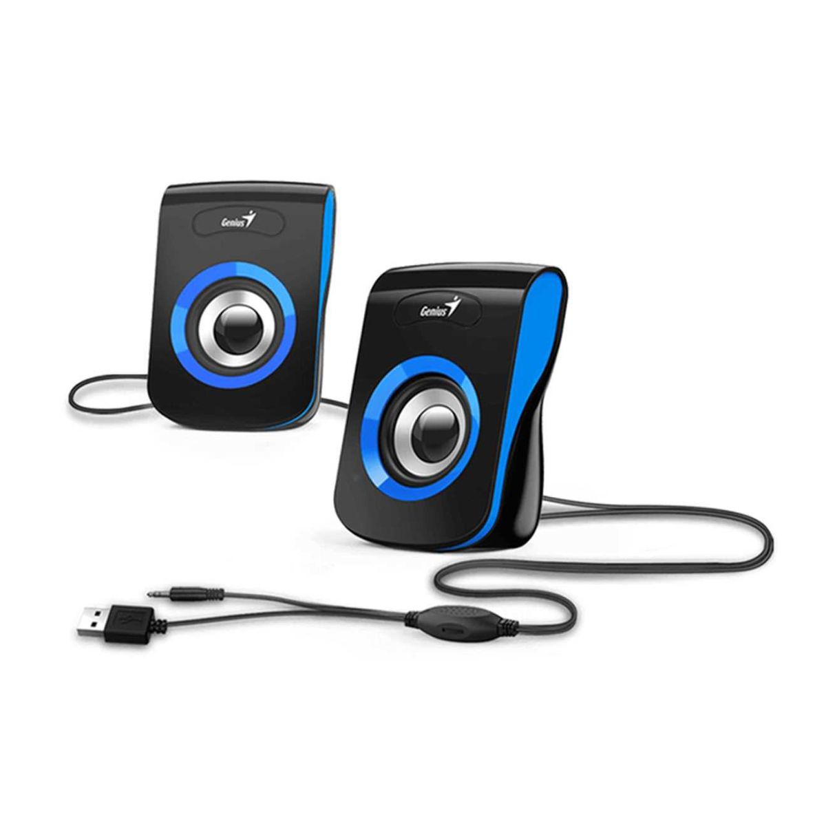 Parlantes Pc Usb Sp-Q180 Azul Genius - Tandil - Región 20